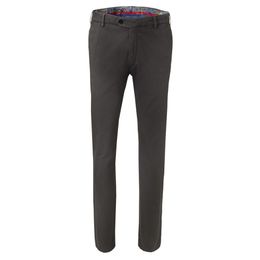 MEYER Herren Chinos "Roma", grau, Gr. 25, unifarben, 98% Baumwolle, 2% Elasthan, Hosen, mit Stretch-Dehnbund