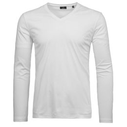 Ragman Herren Langarmshirt, weiß, Gr. XXL, Baumwolle, Shirts