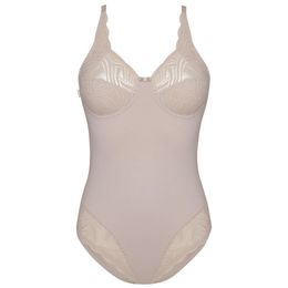 SuSa Damen Body "Body ohne Bügel Nizza", Gr. 85, beige, Obermaterial: 77% Baumwolle CO. 17% Polyamid PA. 6% Elasthan EL., Bodys