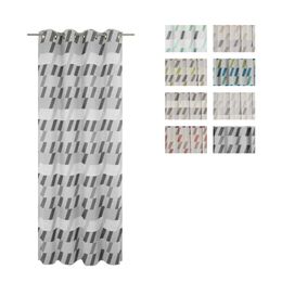 Vorhang WIRTH, B:132cm H:145cm, grau, Jacquard, Baumwolle, Polyester, Wohnzimmer, Gardinen, "Bray"