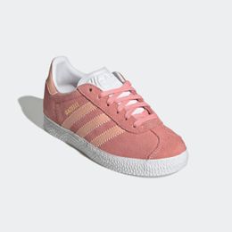 Mädchen Sneaker "GAZELLE", adidas originals, Gr. 32semi pink spark, glow pink, cloud weiß, Leder, Synthetik, Schuhe