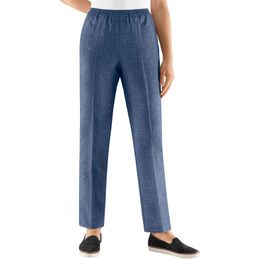Classic Basics Damen Schlupfhose, blau, Gr. 19, unifarben, 100% Polyester, Hosen