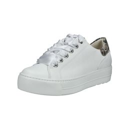 Paul Green Damen Plateausneaker "Paul Green Sneaker Leder", Gr. 40,5, wei&szlig;, Leder, Schuhe