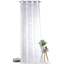 Weckbrodt-Gardinen Vorhang WECKBRODT, B:140cm H:225cm, beige, Ausbrenner, Polyester, Viskose, Kinderzimmer, Gardinen, "Shorty", Ausbrenner, Allover,transparent,Motiv
