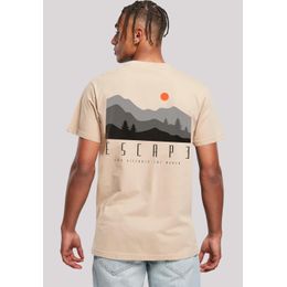 F4NT4STIC Herren T-Shirt "Escape Discover the World Forest Landscape", beige, Gr. L, Obermaterial: 100% Baumwolle, Shirts, Discover the World