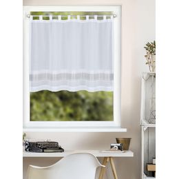 Panneaux HOMING, B:140cm H:60cm, grau, Polyester, Gardinen, "Syrakus", Fertigschal