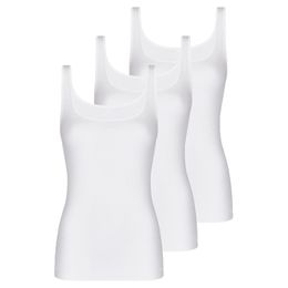 Nina von C. Damen Achselhemd "Damen Achselhemd GOTS Fine Cotton", Gr. 46, wei&szlig;, Obermaterial: 100% Baumwolle CO(Bio)., Unterhemden