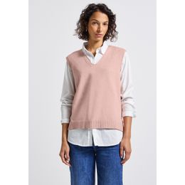 Street One Damen Kurzarmpullover, rosa, Gr. 34, unifarben, Stoff, 50% Viskose, 28% Polyester, 22% Polyamid, Pullover, aus softem Materialmix