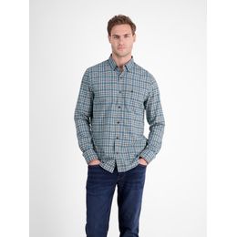 Lerros Herren Karohemd, rot, Gr. XXXL, kariert, Web, Obermaterial: 100% Baumwolle, Hemden, langarm, mit Button-Down-Kragen