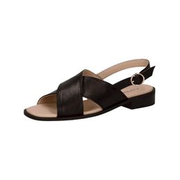 Caprice Damen Riemchensandale "Caprice Sandalen Leder", Gr. 36, schwarz, Leder, Schuhe