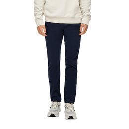 QS Herren Chinohose, blau, Gr. 32, unifarben, Web, Obermaterial: 98% Baumwolle, 2% Elasthan, Hosen, mit Stretchanteil