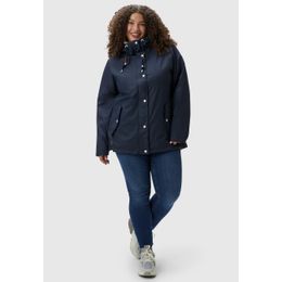 Ragwear Damen Regenjacke "Marge", blau, Gr. XXXL, Obermaterial: 100% Polyester, Futter: 100% Polyester, Wattierung: 100% Polyester, Jacken, warm