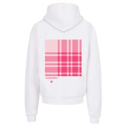 F4NT4STIC Herren Kapuzenpullover "Karo Pink", wei&szlig;, Gr. S, Obermaterial: 100% Baumwolle, Pullover, Print
