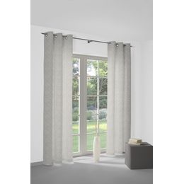 Vorhang WIRTH, B:132cm H:225cm, braun, Jacquard, Baumwolle, Polyester, Wohnzimmer, Gardinen, "Telfort"