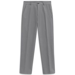 Bugatti Herren Chinohose "Cozy Times", grau, Gr. 31, unifarben, 68% Polyester, 28% Viskose, 4% Elasthan, Hosen, Tapered Fit mit Soft Touch