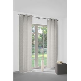 Vorhang WIRTH, B:132cm H:175cm, braun, Jacquard, Baumwolle, Polyester, Wohnzimmer, Gardinen, "Telfort"