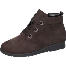 Waldl&auml;ufer WALDL&Auml;UFER Damen Schn&uuml;rboots "K-INGA", Gr. 5,5, braun, Nubukleder, unifarben, Schuhe, Stiefelette, Bequemschuh in Komfortweite K = extraweit