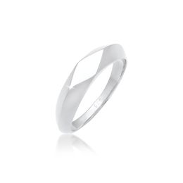 Elli Damen Siegelring "Kleiner Siegelring Raute Pinky Ring 925 Silber", 50mm, Silber 925 (Sterlingsilber), 2mm, silber, Silber 925 (Sterlingsilber),