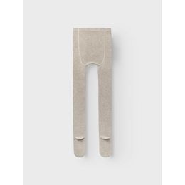 name it M&auml;dchen Strumpfhose "NKNPANTYHOSE RIB 2P", beige, Gr. 98, uni, Obermaterial: 80% Baumwolle, 17% Nylon, 3% Elasthan, Strumpfhosen