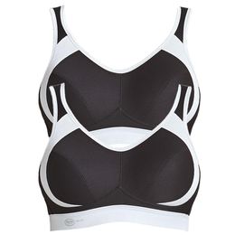 Anita Damen Sport-BH "Sport BH extreme control", Gr. 65schwarz schwarz, Stoff, Obermaterial: 76% Polyester PES. 19% Polyamid PA. 5% Elasthan EL., BHs
