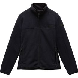 Napapijri Damen Fleecejacke "YUPIK", schwarz, Gr. L, unifarben, Web, Aussenseite: 100% Polyamid. Obermaterial: 100% Polyester. Futter: 100%