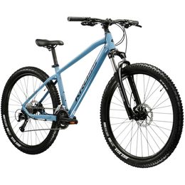 KROSS Mountainbike "Hexagon 4.0", 46cm, 29 Zoll (73,66cm) hinten: 29 Zoll (73,66cm), blau, Fahrr&auml;der