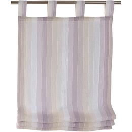 Raffrollo Kutti, B:100cm H:140cm, lila, Obermaterial: 100% Polyester, Badezimmer, Raffrollos, "Claire", gestreift, Webstreifen, Polyester,