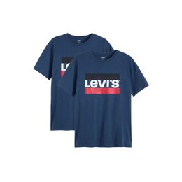 Levi's LEVI'S Herren T-Shirt "T-Shirt Sportswear Logo Graphic Tee 2er Pack"blau, Gr. M, Obermaterial: 100% Baumwolle CO., Shirts