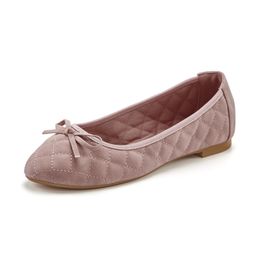 Lascana Damen Ballerina "Slipper, Schl&uuml;pfschuh", Gr. 41, rosa, Obermaterial: 100% Lederimitat. Decksohle: 100% Textilmaterial. Futter: 100%