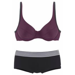 s.Oliver Damen B&uuml;gel-Bikini, bunt, Gr. 38, gestreift, unifarben, Polyamid, Bikini-Sets, im Farbmix
