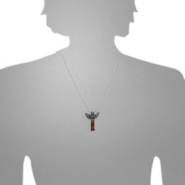 OSTSEE-SCHMUCK Damen Kette mit Anh&auml;nger "OSTSEE-SCHMUCK Kette mit Anh&auml;nger Gleiter-Engel 40 mm", 45cm, Silber 925 (Sterlingsilber), L: 42, silber,
