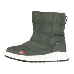 Trollkids Jungen Winterboots "KIDS KONGSBERG WINTER BOOTS", Gr. 35, grün, Synthetik, Textil, Schuhe, Winterschuhe, wasserdicht, Klettverschluss,