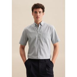 Seidensticker Herren Businesshemd "Comfort", gr&uuml;n, Gr. 45, Strukturmuster, 100% Baumwolle, Hemden, Comfort 1/2 Button-Down-Kragen Struktur
