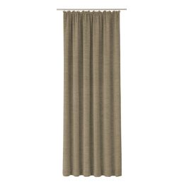 Vorhang WIRTH, B:132cm H:225cm, grau, Chenille, Polyacryl, Wohnzimmer, Gardinen, "Holmsund 288g/qm"