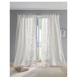 Gardine HEINE HOME, B:140cm H:175cm, wei&szlig;, Polyester, Gardinen