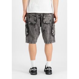 Herren Shorts "Canvas Acid Shorts", schwarz, Gr. 32, Alpha Industries, Obermaterial: 100% Baumwolle, Hosen