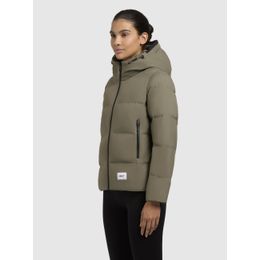 Khujo Damen Winterjacke "Liev-YM", gr&uuml;n, Gr. XL, Obermaterial: 100% Nylon; Futter: 100% Nylon; Wattierung: 100% Polyester, Jacken, Warme gesteppte