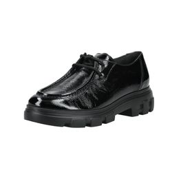 Paul Green Damen Schnürschuh "Paul Green Halbschuhe Leder", Gr. 37,5, schwarz, Leder, Schuhe