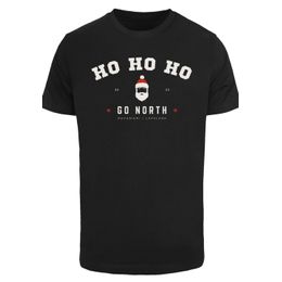 F4NT4STIC Damen T-Shirt "Ho Ho Ho Santa Claus Weihnachten", schwarz, Gr. XXL, Obermaterial: 100% Baumwolle, Shirts, Weihnachten, Geschenk, Logo