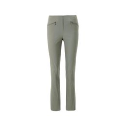 GOLDNER Damen 2-in-1-Hose "Kurzgr&ouml;&szlig;e Elegante Stretchhose mit Schlupfbund", gr&uuml;n, Gr. 24, Obermaterial: 76% Viskose CV. 21% Polyamid PA. 3% Elasthan