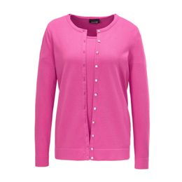 GOLDNER Damen Strickpullover "Figurnahes Twin-Set aus Pima-Baumwolle", rosa, Gr. 44, Obermaterial: 100% Baumwolle CO., Pullover