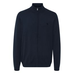 !Solid SOLID Herren Strickjacke "Strickjacke SDDenley", blau, Gr. S, Obermaterial: 50% Baumwolle CO. 50% Polyacryl PAN., Strickjacken