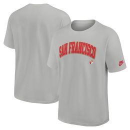 Nike Damen T-Shirt "Nike T-Shirt San Francisco 49ers Nike SS Loose Fit Cotton", grau, Gr. L, 100% Baumwolle, Shirts