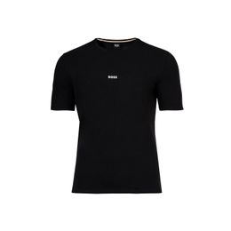 BOSS Herren T-Shirt "T-Shirt Unique T-Shirt 1er Pack", schwarz, Gr. L, Obermaterial: 95% Baumwolle CO. 5% Elasthan EL., Shirts