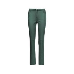 GOLDNER Damen Stoffhose "Leichte Baumwoll-Hose ANNA", gr&uuml;n, Gr. 46, Obermaterial: 98% Baumwolle CO. 2% Elasthan EL., Hosen