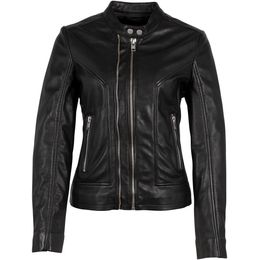 Mauritius Damen Lederjacke "G2WWeda SF", schwarz, Gr. XS, unifarben, Obermaterial: 100% Schafsleder. Futter: 100% Baumwolle. &Auml;rmelfutter: 100%