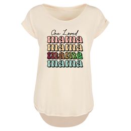 F4NT4STIC Damen T-Shirt "Mothers Day Mama Typography Leopard Print Pastel", wei&szlig;, Gr. S, Obermaterial: 100% Baumwolle, Shirts, Premium Qualit&auml;t