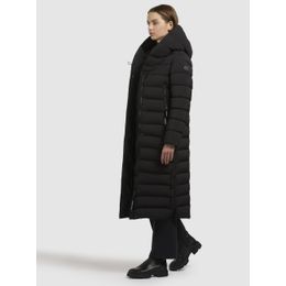 Khujo Damen Steppmantel "TEIVA2"schwarz, Gr. XXL, unifarben mit Farbeinsatz, 100% Polyester, M&auml;ntel