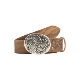 Damen Lederg&uuml;rtel, braun, Gr. 110, RETTUNGSRING G&Uuml;RTEL, Leder, G&uuml;rtel