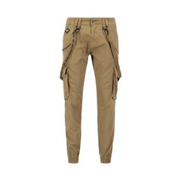 Herren Cargohose "Utility Pant", gr&uuml;n, Gr. 32, Alpha Industries, Obermaterial: 98% Baumwolle, 2% Elastan; Futter: 100% Baumwolle, Hosen